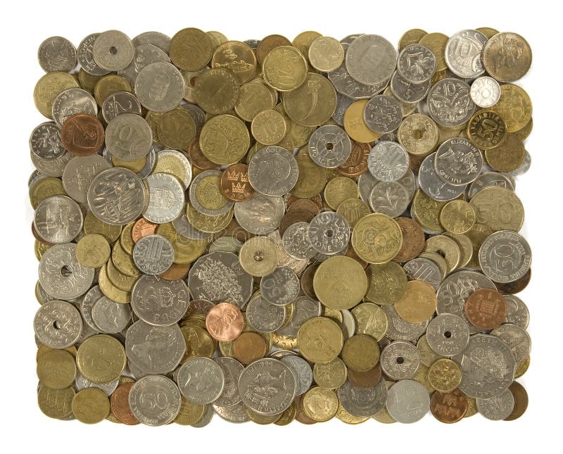 Money Coins Falling Raining Down Stock Image - Image of isolated, coin ...