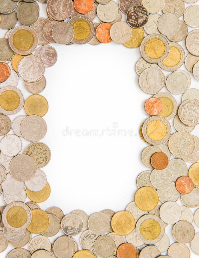 Coins As Frame Isolated Stock Photos - Free & Royalty-Free Stock Photos ...