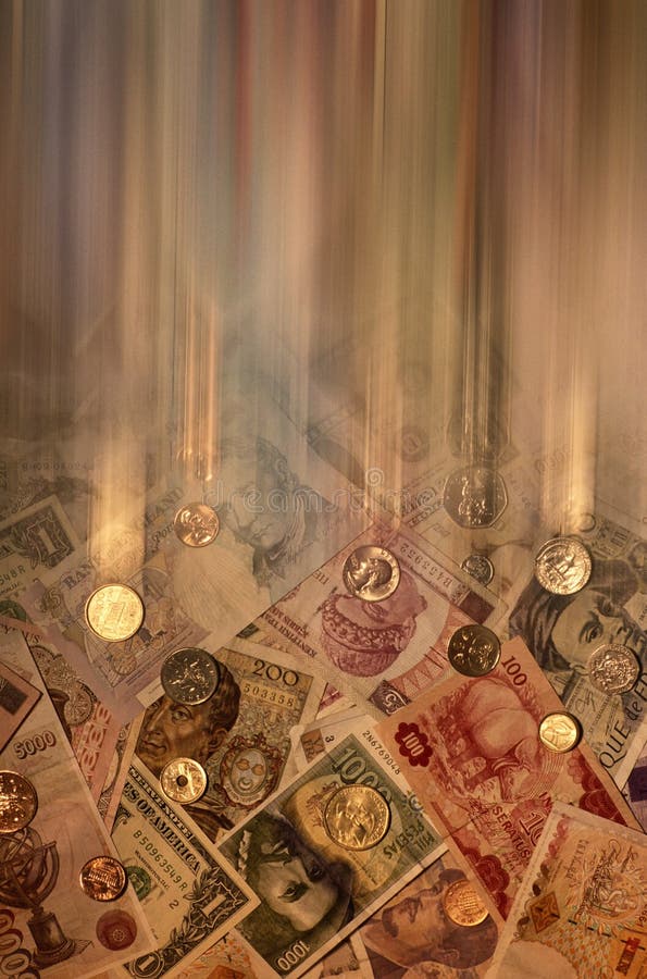 Coins and banknotes stock photo. Image of finance, blurs - 4822924