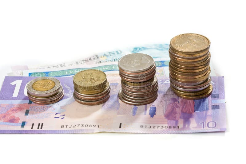 Coins and banknotes stock image. Image of money, finance - 5759169