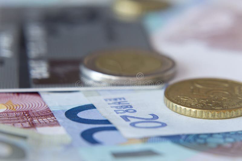 Coins and Banknotes stock image. Image of exchange, economy - 35989191