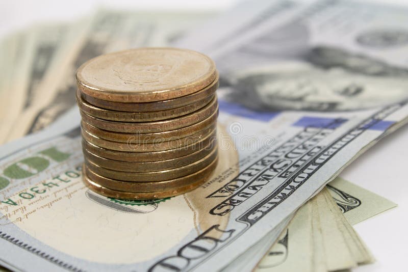 Coins and banknotes stock photo. Image of money, asset - 40739346