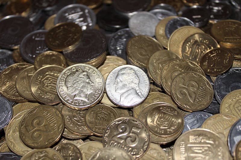 Coins stock photo. Image of birch, package, disposition - 53155928