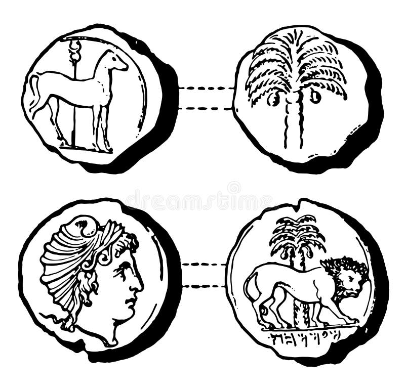 Julius Caesar Coin Drawing