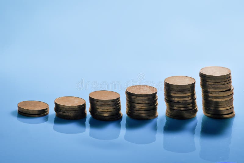 Coins chart stock image. Image of cash, silver, gold - 17234197