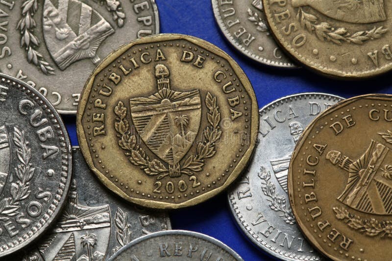 Coins of Cuba. Cuban Convertible Peso Stock Photo - Image of money ...