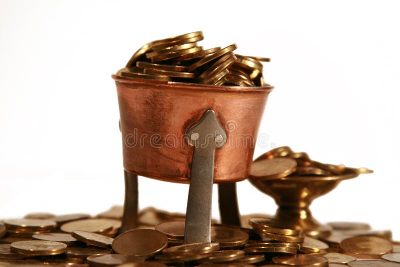 Coins In The Cup Picture. Image: 4370351