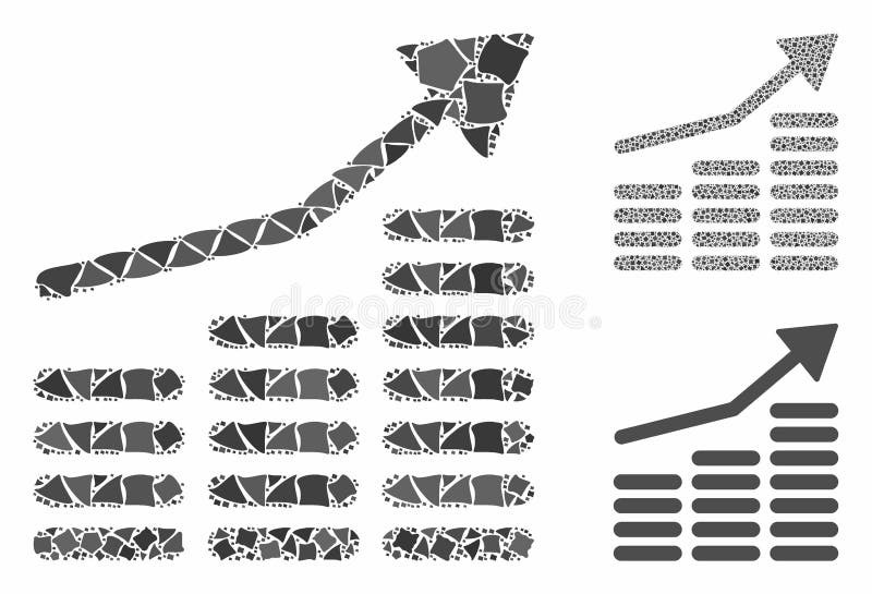Coins Diagram Mosaic Icon of Abrupt Pieces Stock Illustration ...