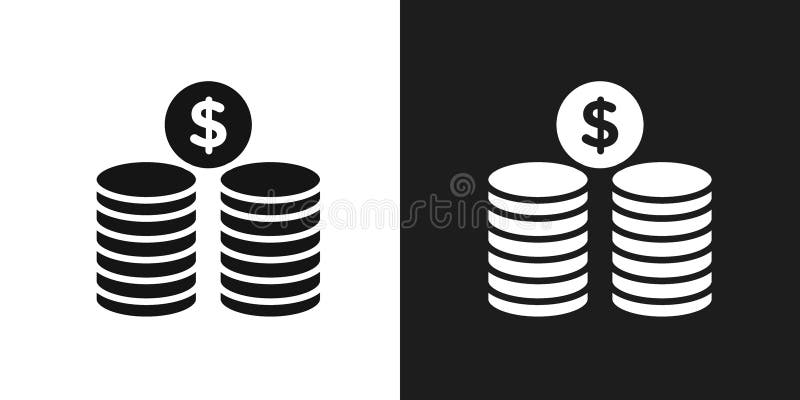 Coins icon logo set vector stock vector. Illustration of financial ...