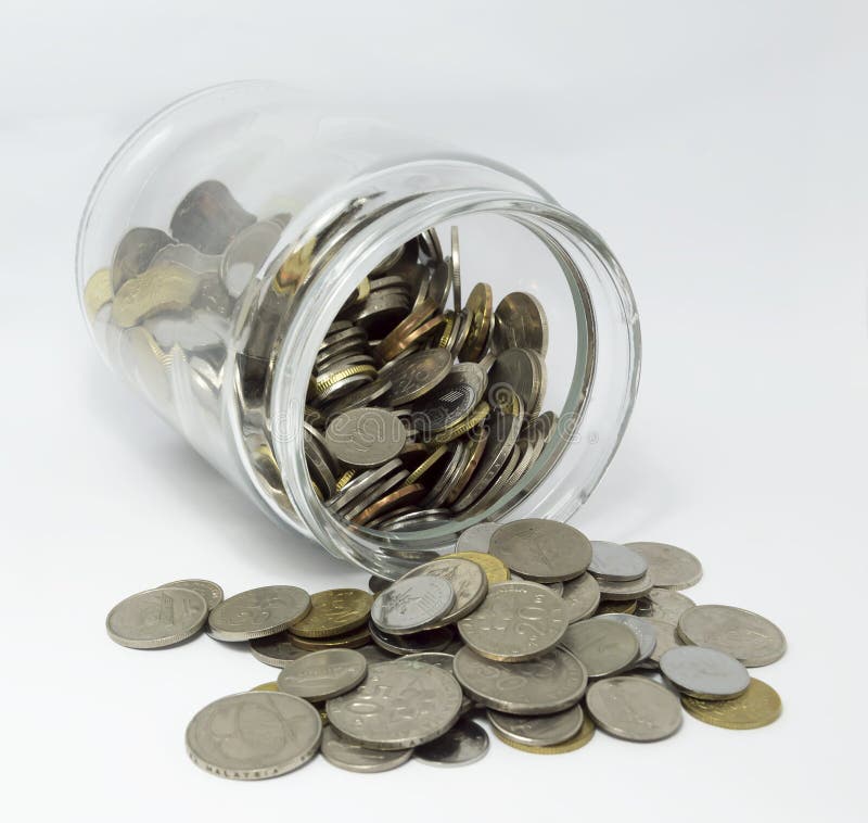 Coins stock image. Image of coin, isolated, coins, generosity - 46938625