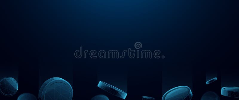 Coins Money Falling. Cryptocurrency. Technology Finance Concept Stock ...