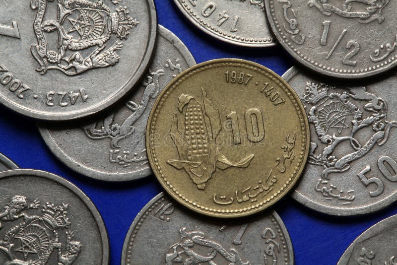 Coins of Morocco stock photo. Image of dirhams, object - 47203710