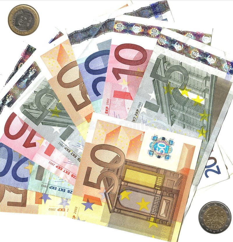 Coins and notes stock image. Image of cost, macro, gold - 11523277