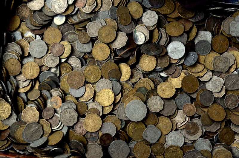 Indian coin collection stock photo. Image of capitalism - 23409664