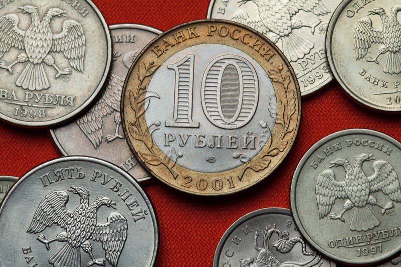 Coins of Russia stock photo. Image of money, close, full - 75820712