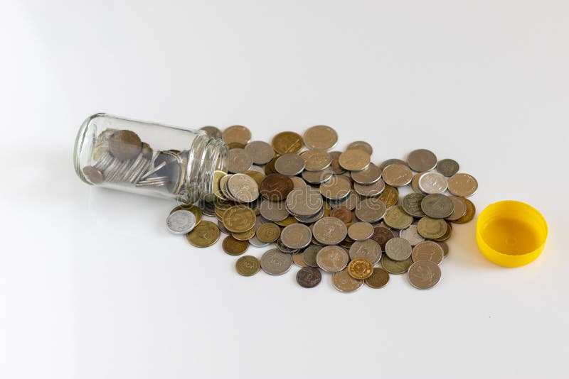 Coins Saving Concept for Different Purpose and Goals Stock Image ...