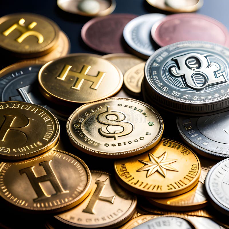 Coins of several countries stock illustration. Illustration of pesos ...