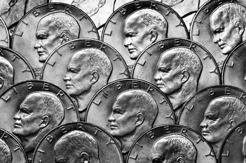 Coins of Silver Money stock image. Image of numismatics - 36984169