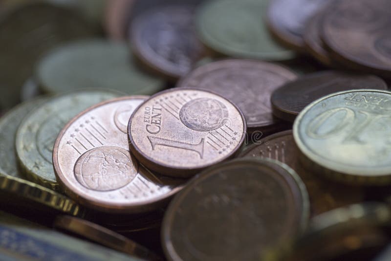 Coins stock photo. Image of macro, business, cent, pile - 72505396
