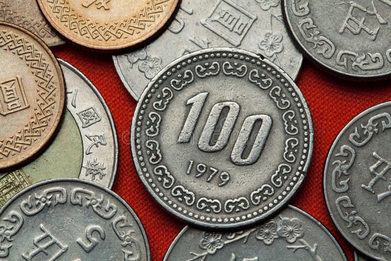 Coins of South Korea stock photo. Image of money, frame - 70728966