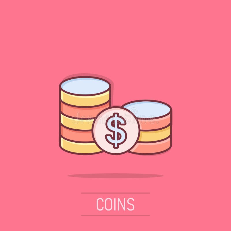Stack Coins Cartoon Stock Illustrations – 7,259 Stack Coins Cartoon ...