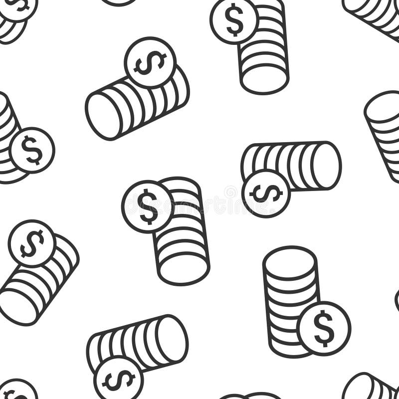 Seamless Coin Stack Stock Illustrations – 1,316 Seamless Coin Stack ...