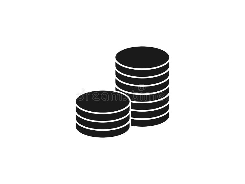 Coins Stack, Money Icon. Vector Illustration, Flat Design Stock ...