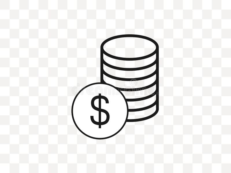 Coins Stack, Money Icon. Vector Illustration, Flat Design Stock ...