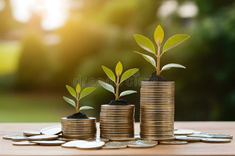 Coins Stack, Planning New Project, Annual Plan, Business Target Stock ...