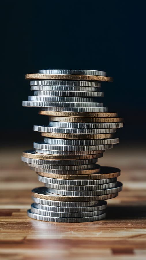 Coins Stack, Planning New Project, Annual Plan, Business Target Stock ...