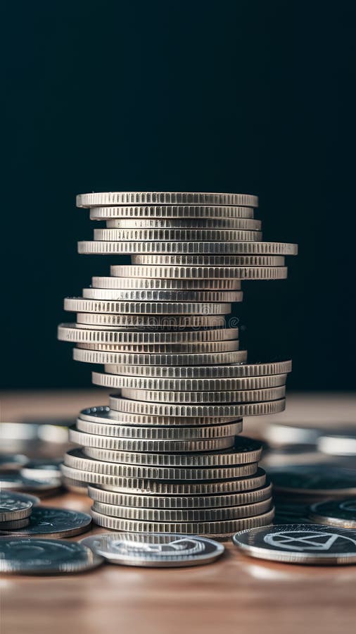 Coins Stack, Planning New Project, Annual Plan, Business Target Stock ...