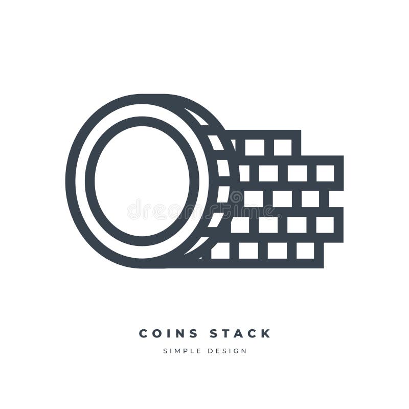 Line Coins Icon White Background Stock Illustrations – 3,971 Line Coins ...
