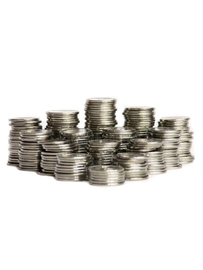 Coins stacks stock image. Image of change, background - 11531429