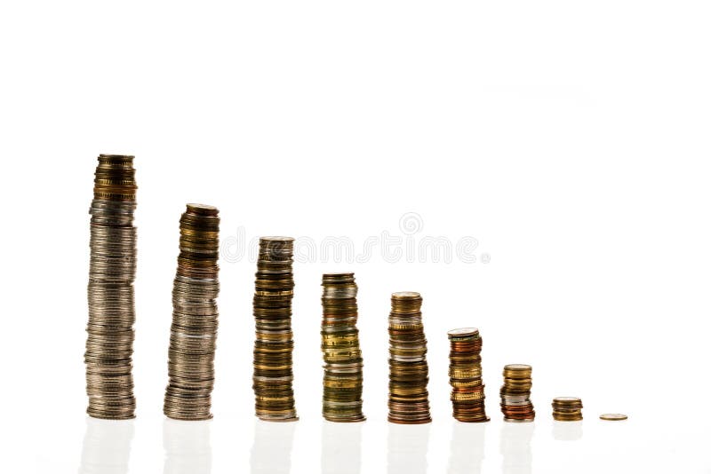 Coins statistic stock image. Image of money, saving, stand - 51527613