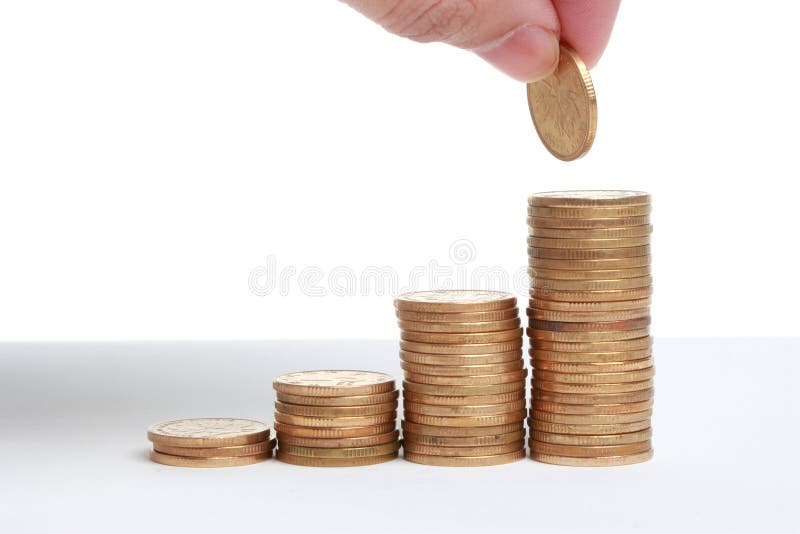 Coins Steps stock photo. Image of currency, banking, holding - 36276582
