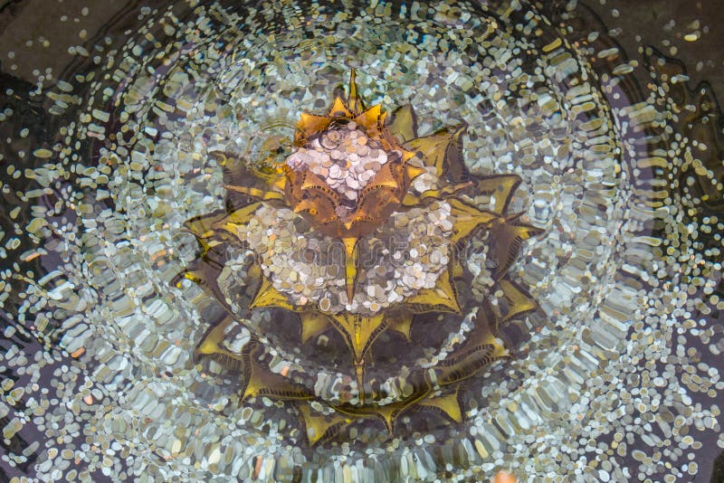 Coins in historic fountain stock image. Image of copper - 5933361