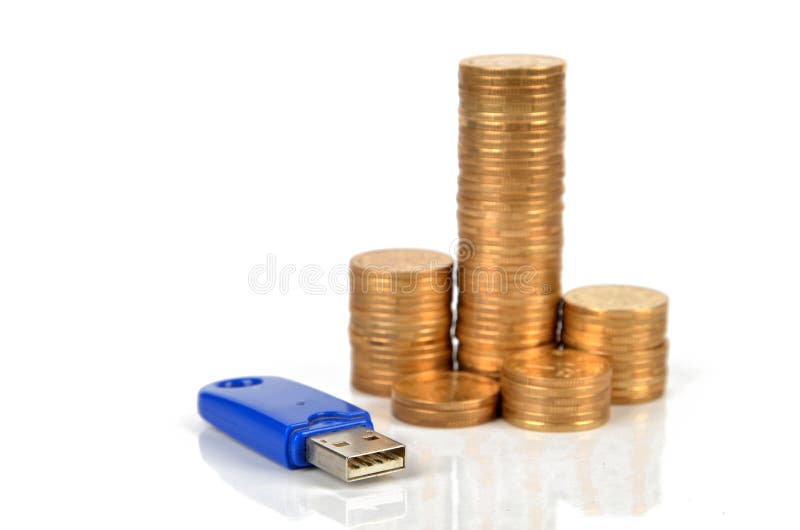 USB Flash Disk and Sim Card Stock Image - Image of coverage, chip: 27953953