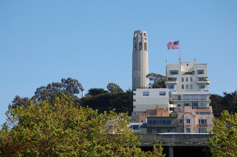 Coit Tower stock image. Image of architecture, visit, stars - 2515891