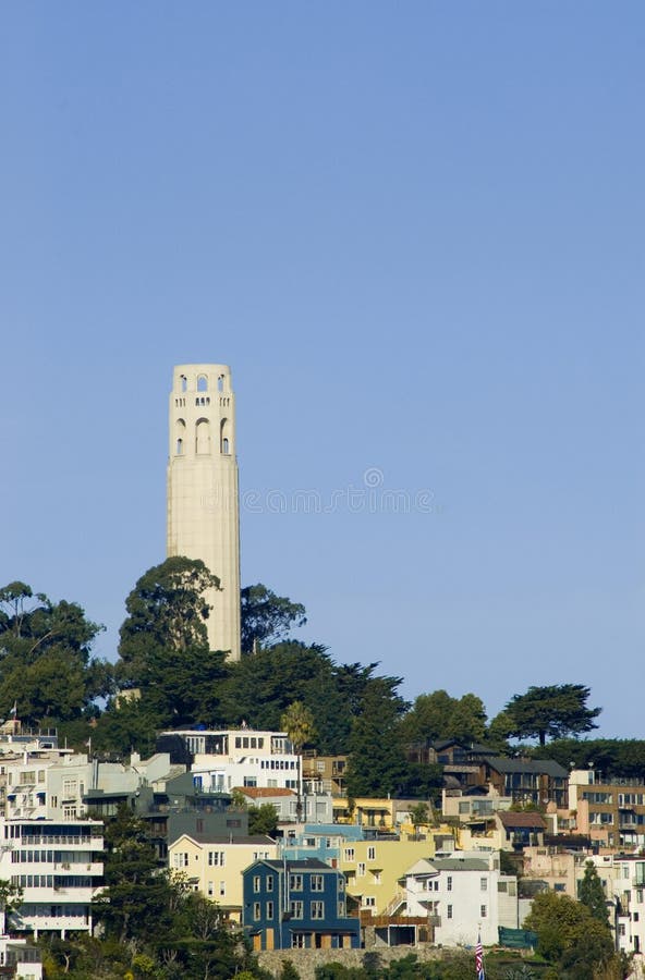 Coit Tower stock image. Image of tree, high, pioneer - 28834821