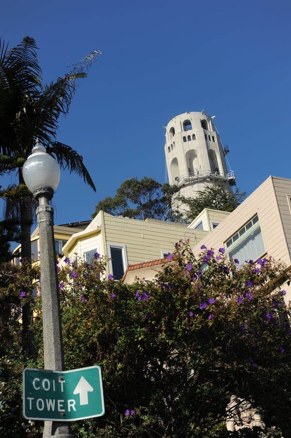 Coit Tower stock photo. Image of famous, building, tourism - 37980666