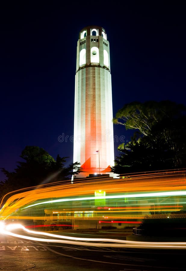 Coit Tower In San Francisco, California Stock Image - Image of ...
