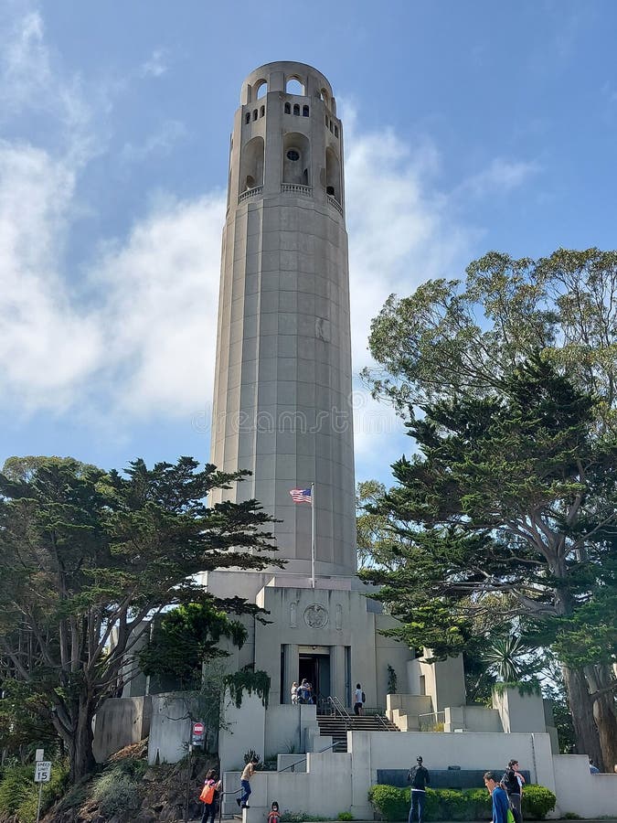 Coit Tower in San Francisco California USA Editorial Image - Image of ...