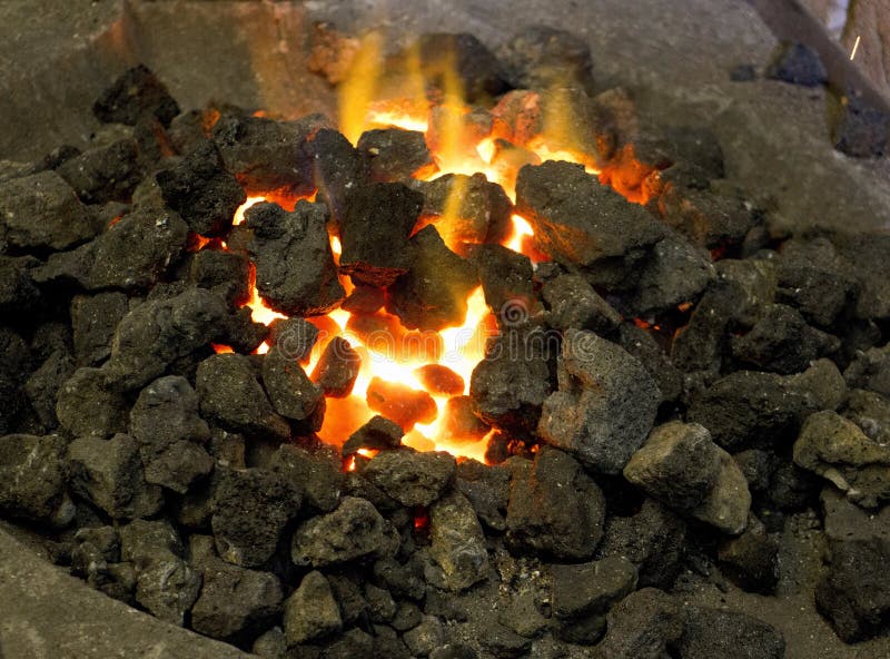 Coke burning stock image. Image of carbon, glow, heat - 79881489