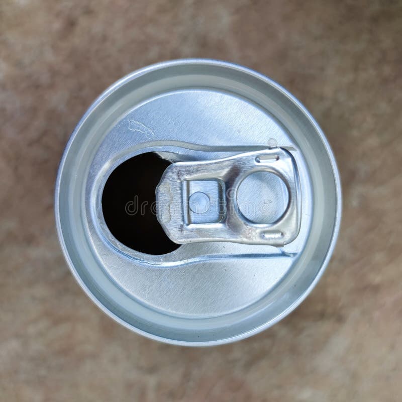 Coke can top view stock photo. Image of view, metal - 227663644