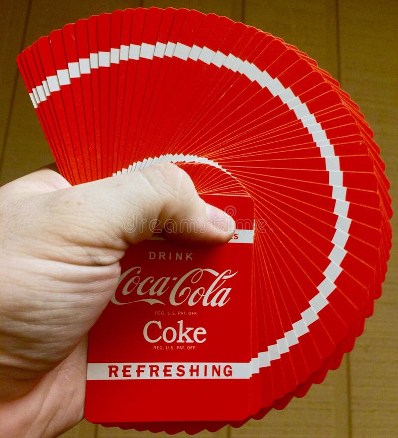 Coke Cards editorial stock photo. Image of coke, cards - 96860978