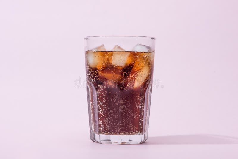 Coke. a Cool Glass of Cola Drink with Ice Stock Image - Image of ...