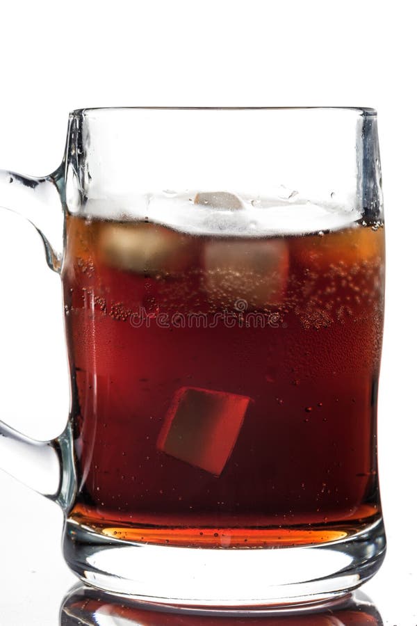Coke and ice in a glass stock image. Image of delicious - 150903133