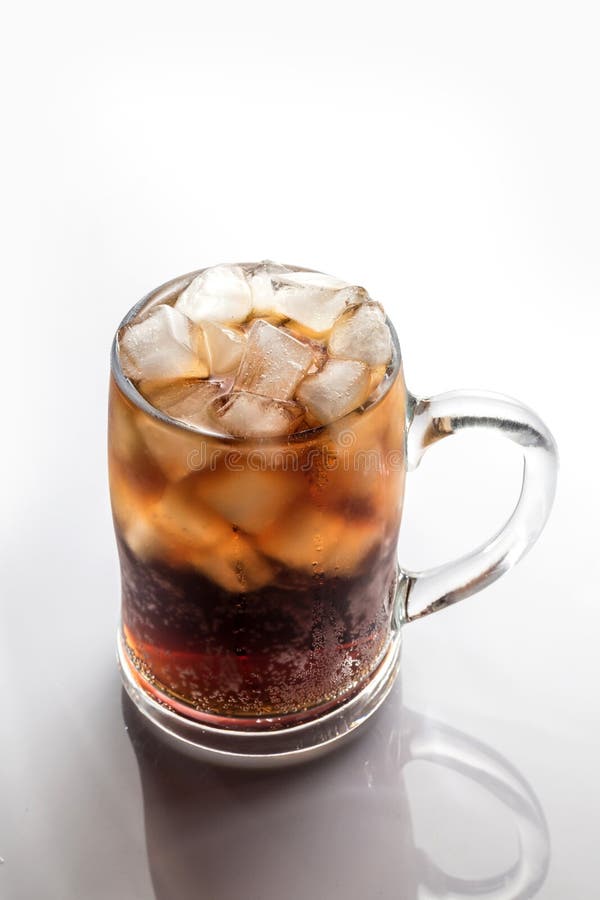 Coke and ice in a glass stock image. Image of drink - 150904531