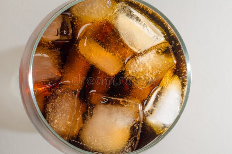 Coke on ice stock photo. Image of horizontal, view, coke - 33154900