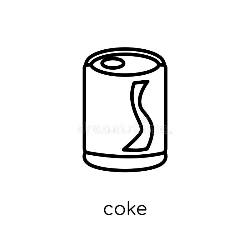Coke Icon from Drinks Collection. Stock Vector - Illustration of water ...